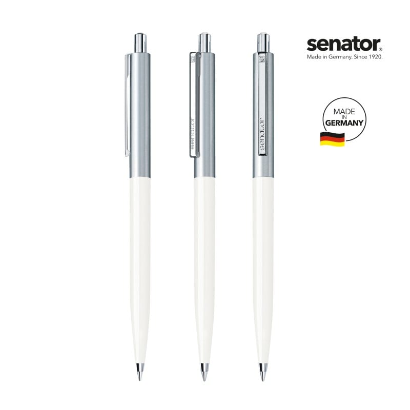 Senator Point balpen - kunststof en metaal - blauwe inkt - polished ...