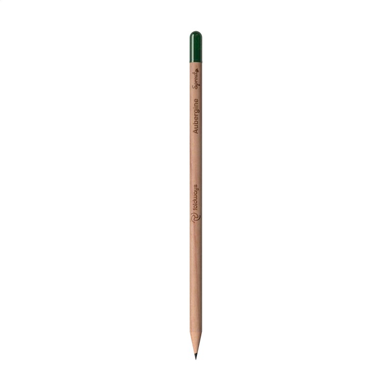Sprout® geslepen potlood - hout - capsule met zaadjes bedrukken ...
