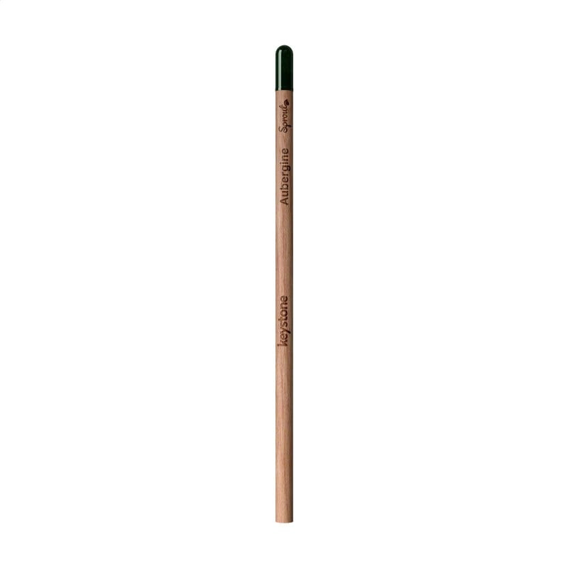 Sprout® ongeslepen potlood - hout - capsule met zaadjes bedrukken ...